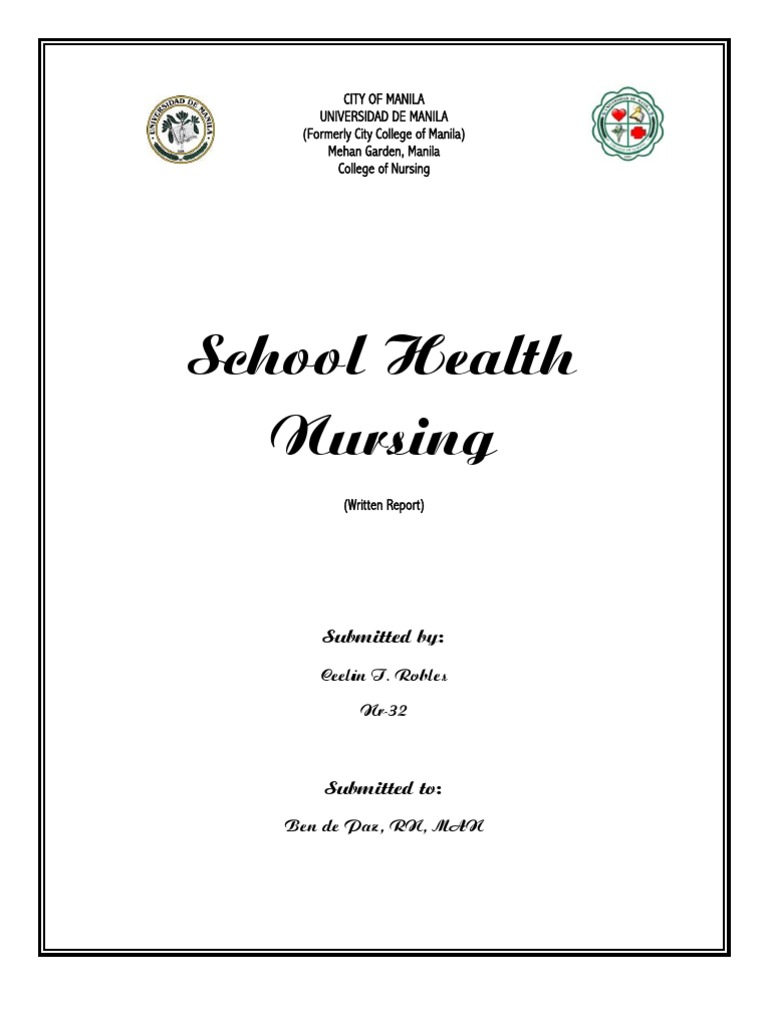 School Health Nursing | PDF | Public Health | Nursing
