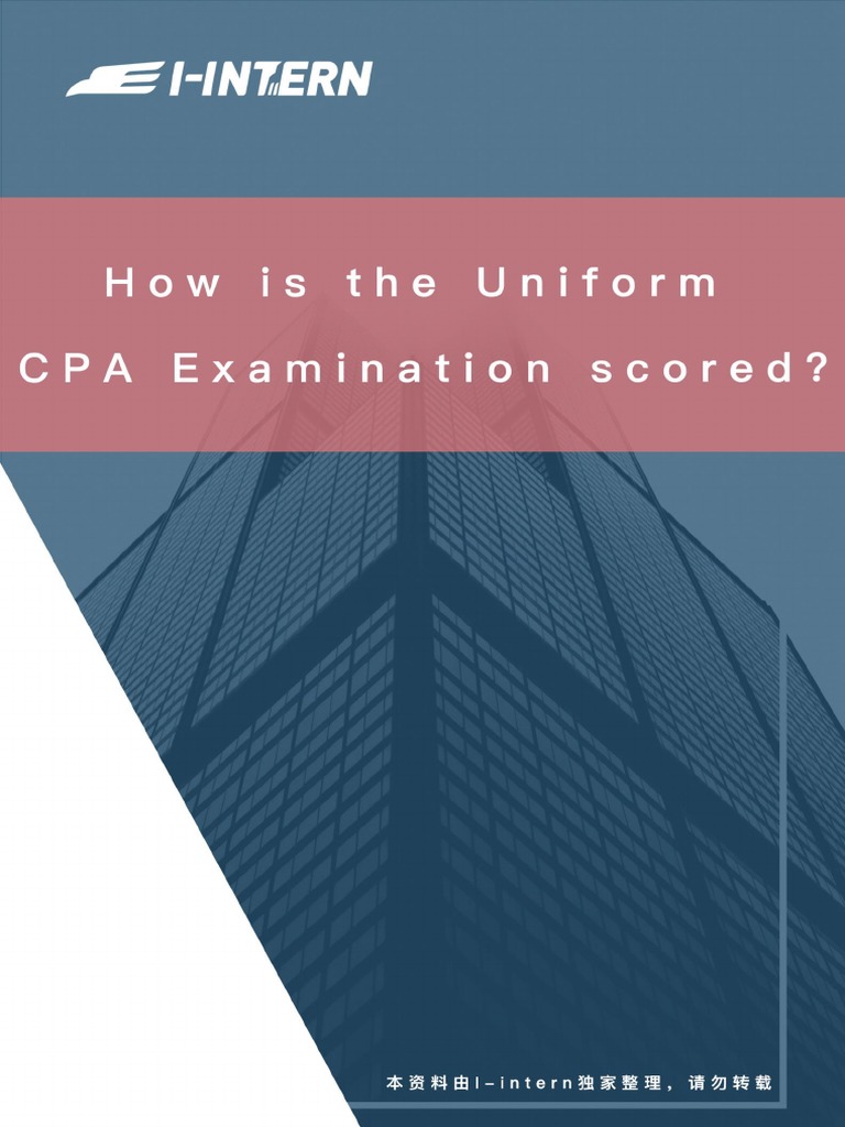 Understanding CPA Exam Scoring Process | PDF | Uniform Certified Public ...