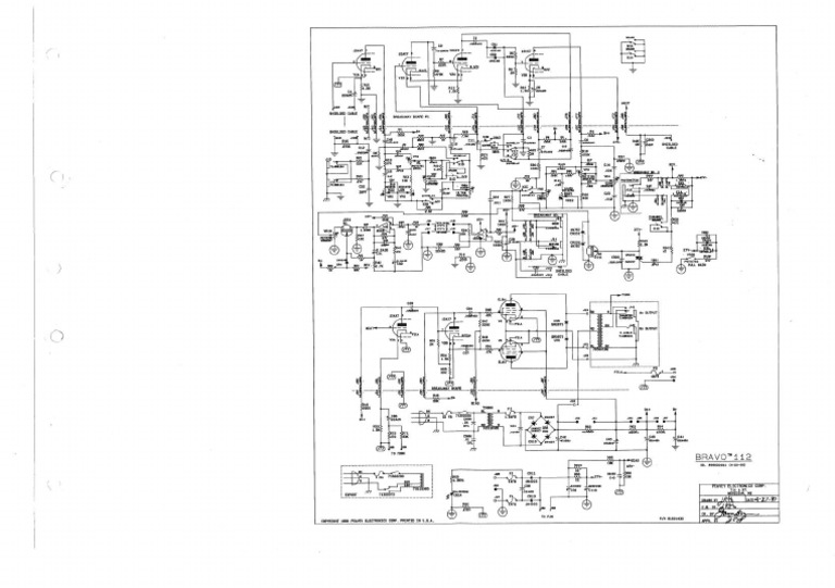 Peavey Bravo 112 Amp Schematic Diagram | PDF
