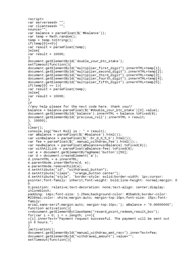 Script Freebitcoin | PDF | Teaching Methods & Materials | Computers