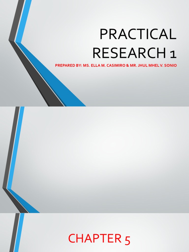 Pracres1 Chapter 5 Powerpoint 2021 | PDF | Sampling (Statistics ...