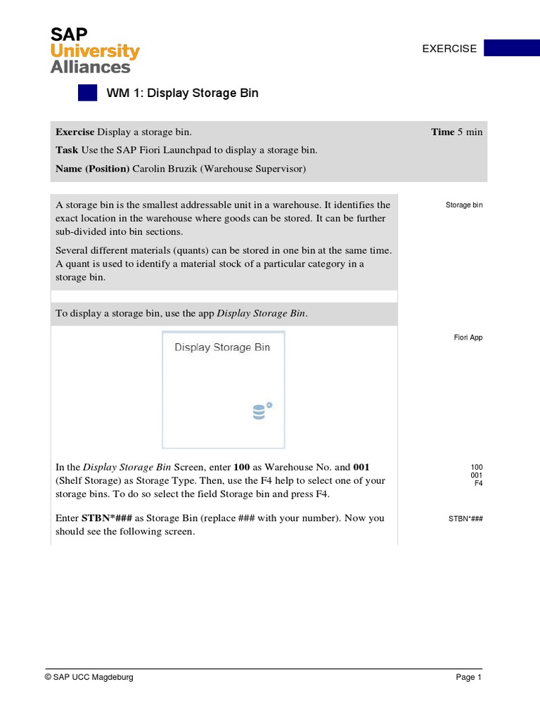 Intro S4HANA Using Global Bike Exercises WM Fiori en v3.3 | PDF | Computing | Software
