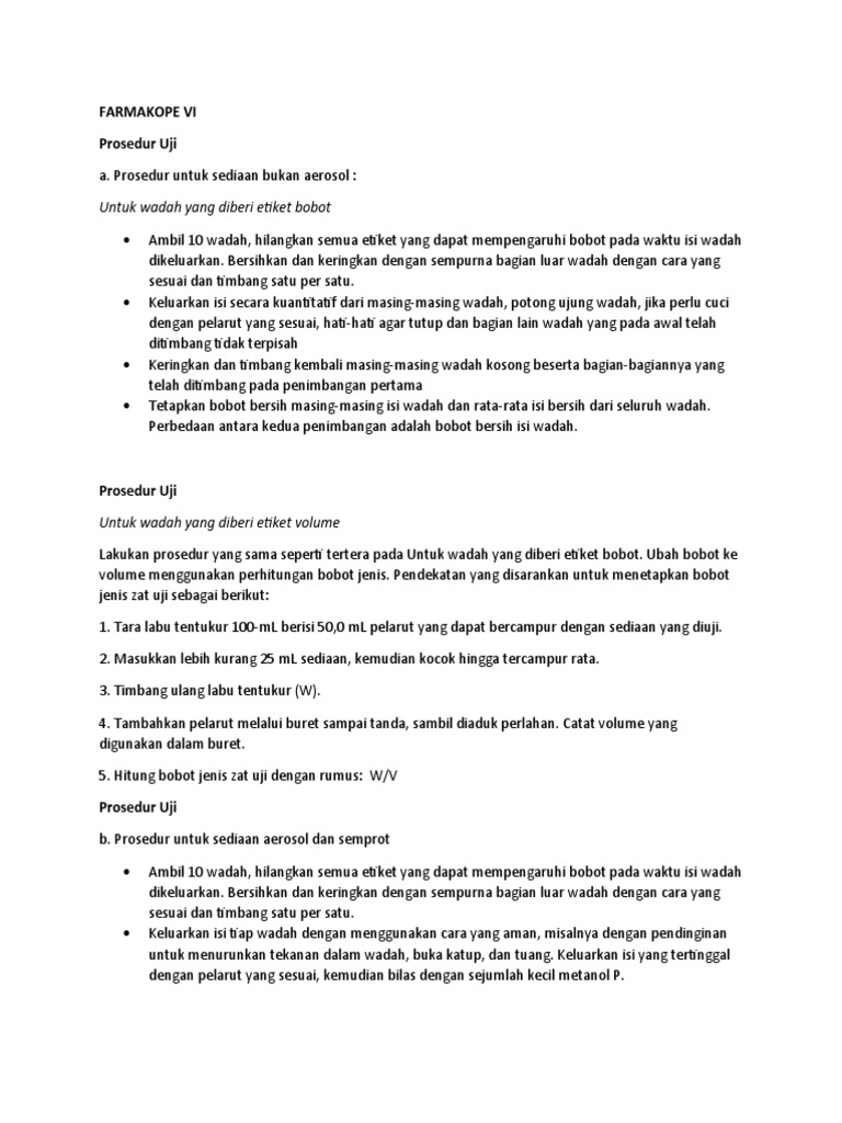 Prosedur Dan Alasan Uji Isi Minimum | PDF