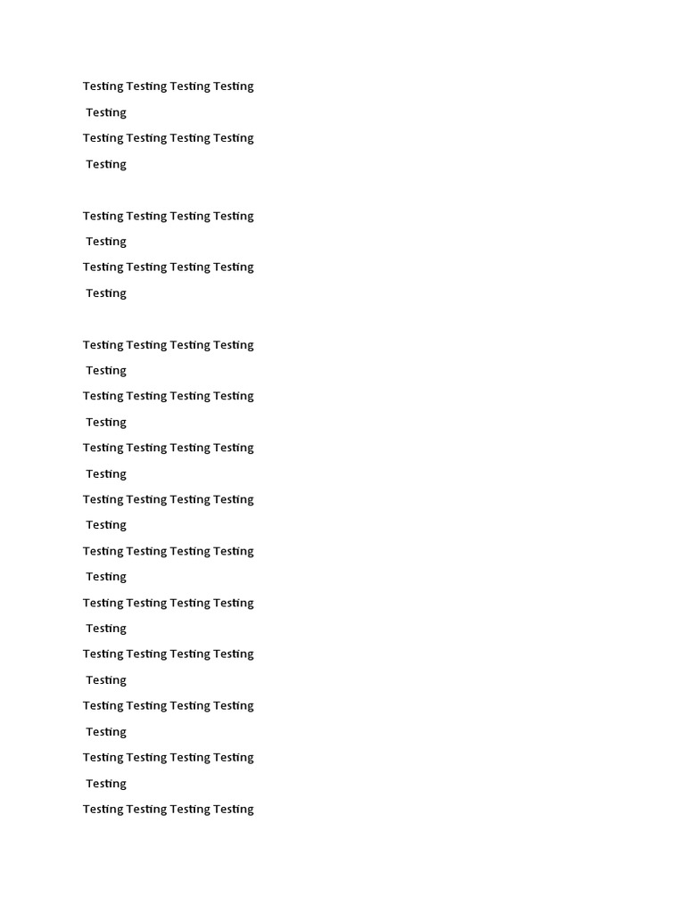 Comprehensive Testing Overview | PDF | Career & Growth | Wellness