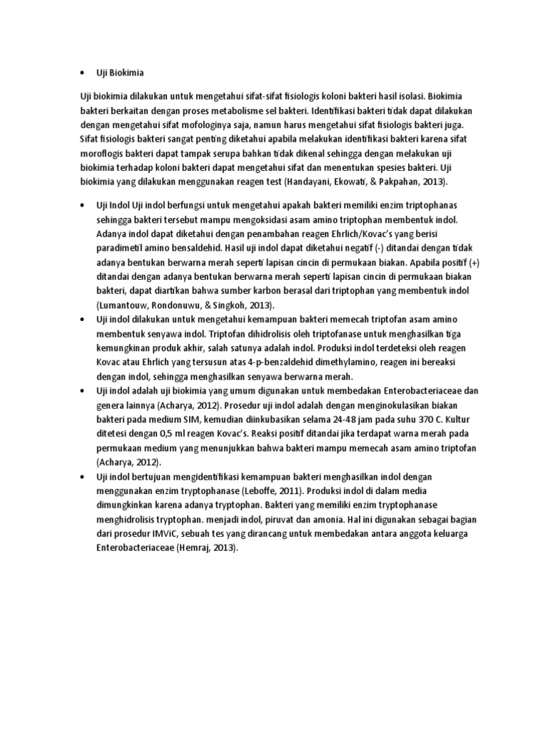 Materi Uji Indol.. | PDF