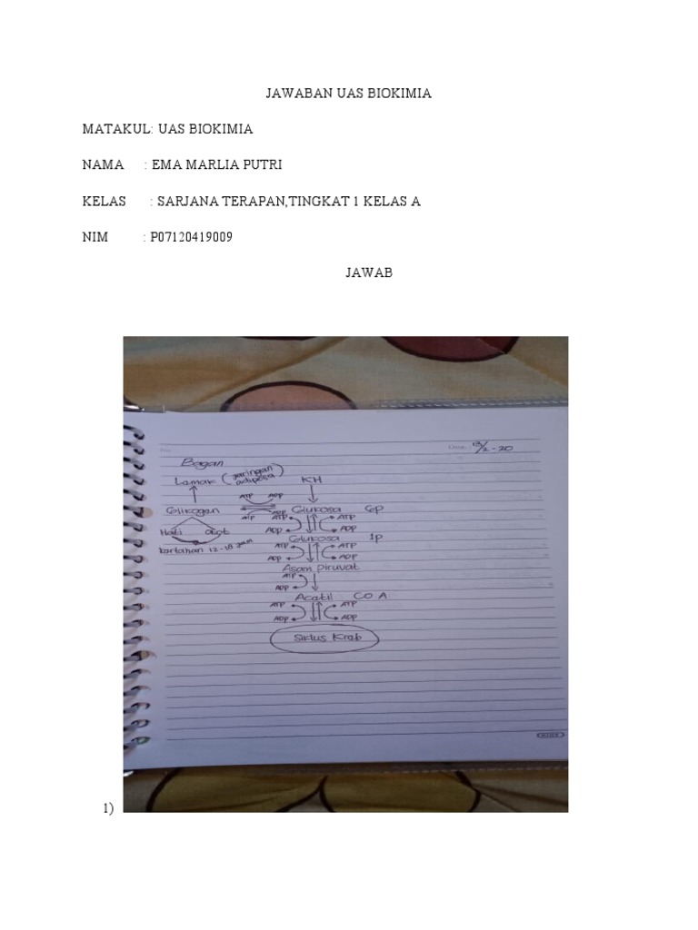 Jawaban Uas Biokimia | PDF