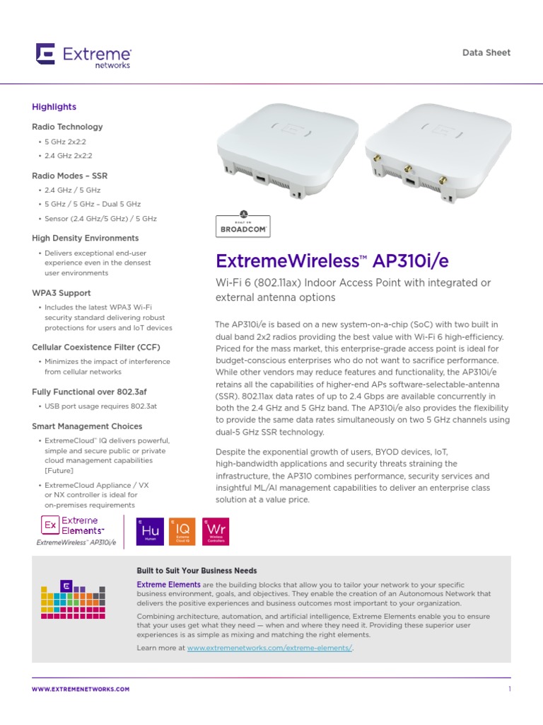 INDOOR AP - Ap310i-Slash-E-Data-Sheet | PDF | Ieee 802.11 | Wi Fi
