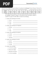 Prefixes and Units Worksheet | PDF | Physics | Physical Quantities