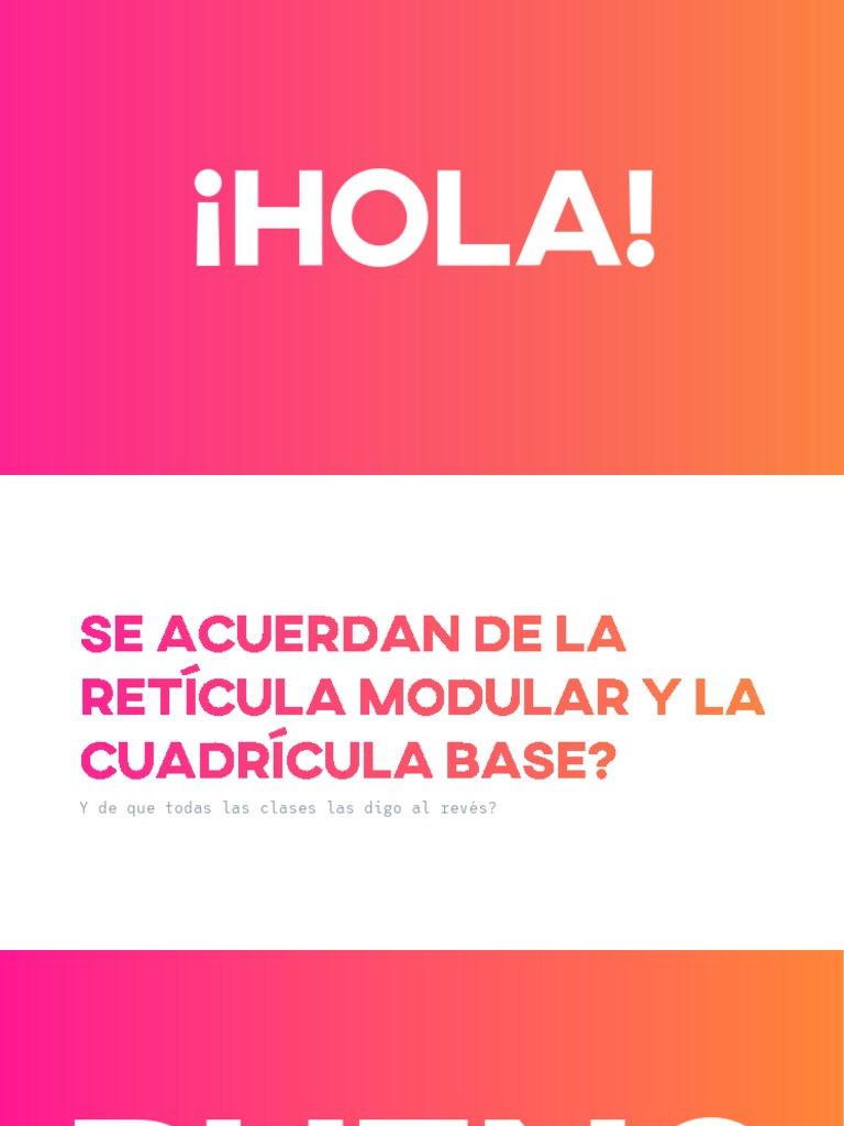 Retícula Modular y Cuadricula Base | PDF