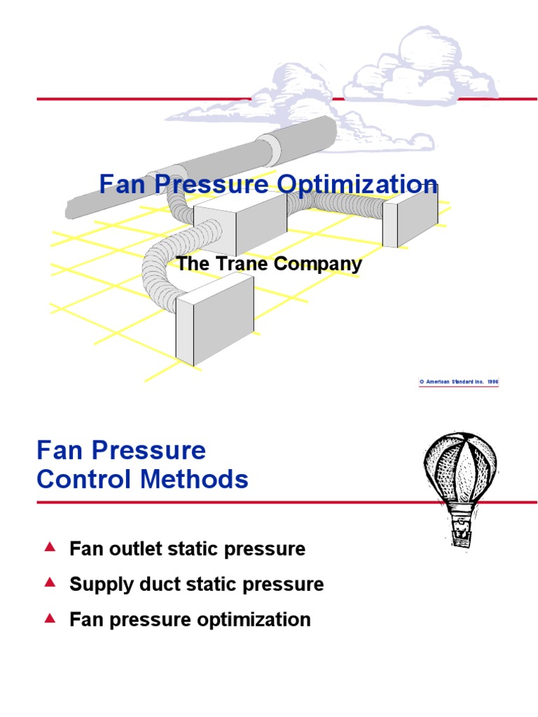 Fan Pressure Optimization | PDF | Ventilation (Architecture) | Duct (Flow)