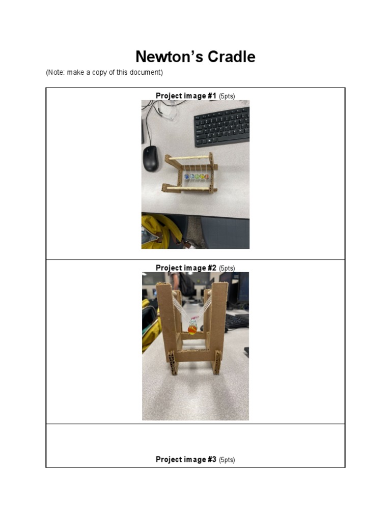 Newton's Cradle: Project Image #1 | PDF