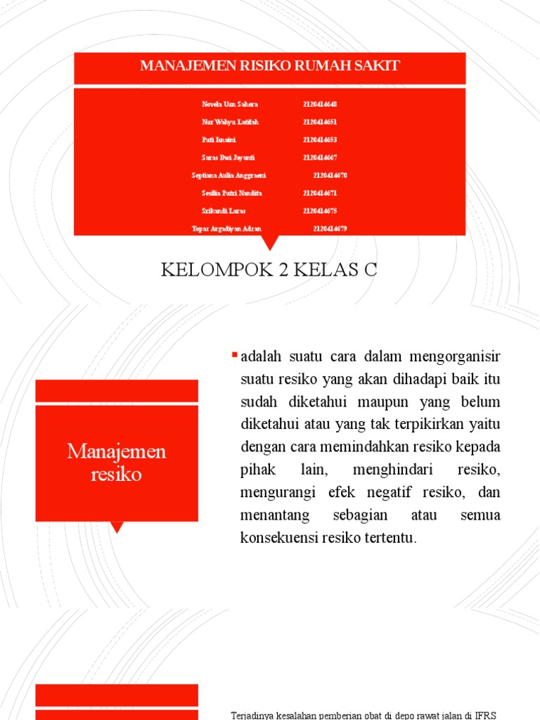 Manajemen Risiko Rumah Sakit Pdf
