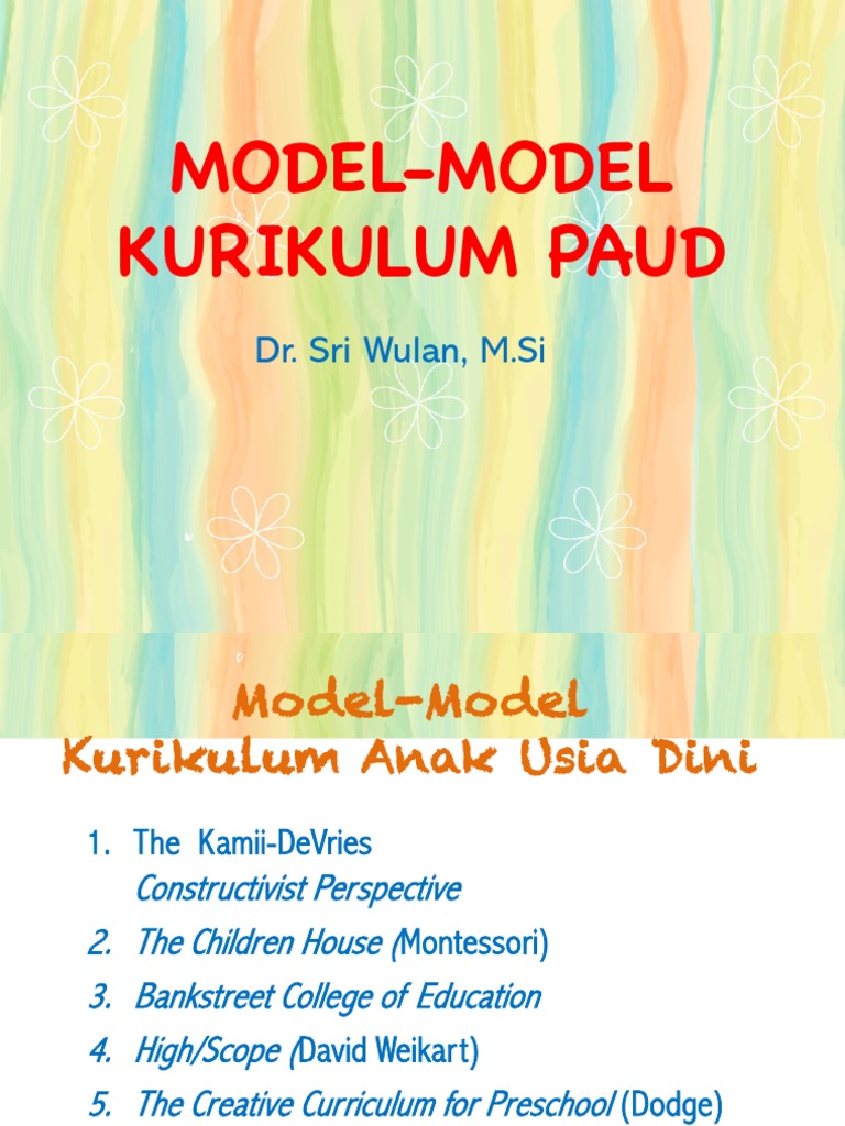 Model Kurikulum Paud New | PDF | Constructivism (Philosophy Of ...