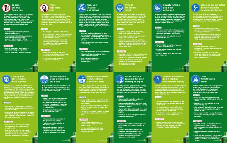 Heineken+Life+Saving+Rules DosDonts | PDF | Seat Belt | Vehicles