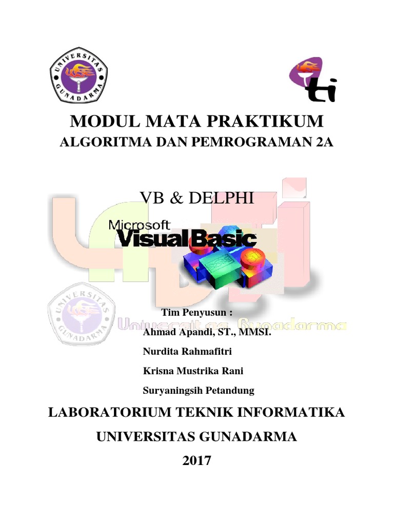 Modul - Algoritma Pemrograman 2A | PDF | Komputer | Teknologi & Rekayasa