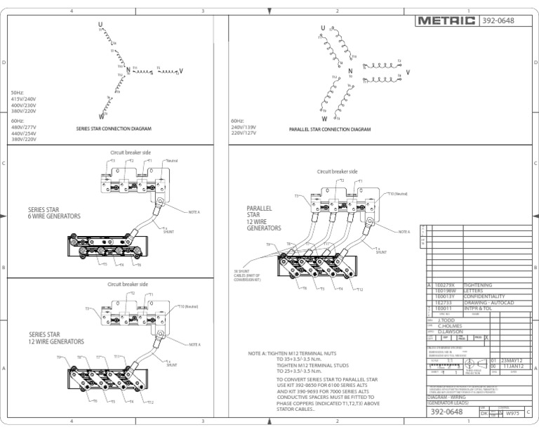 Series Star Connection Diagram Parallel Star Connection Diagram | PDF ...