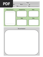 Dark Souls The Roleplaying Game Character Sheet (Form Fillable) | PDF ...