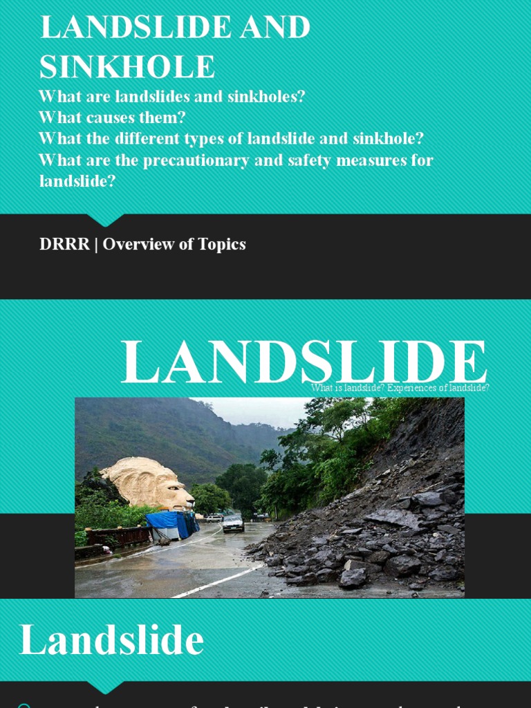 Landslide and Sinkhole | PDF | Landslide | Sinkhole