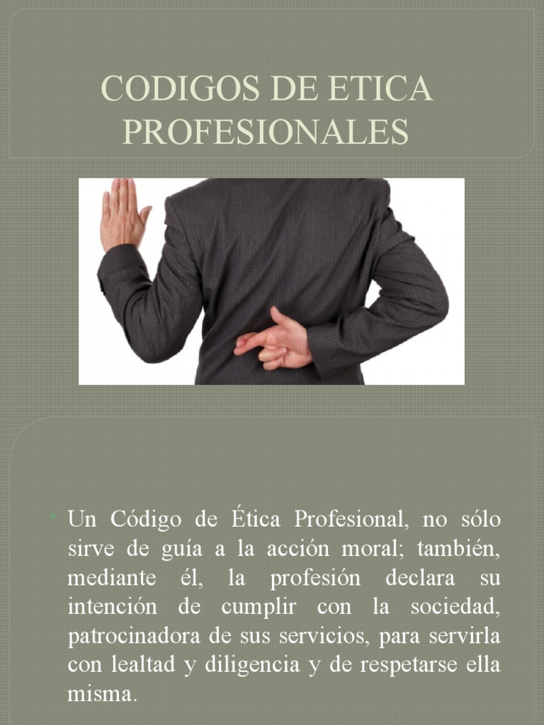 Codigos de Etica Profesionales | PDF