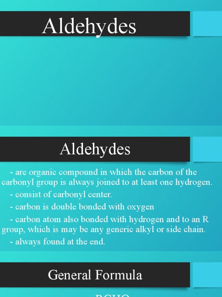 Aldehydes | PDF | Chemical Polarity | Chemical Bond