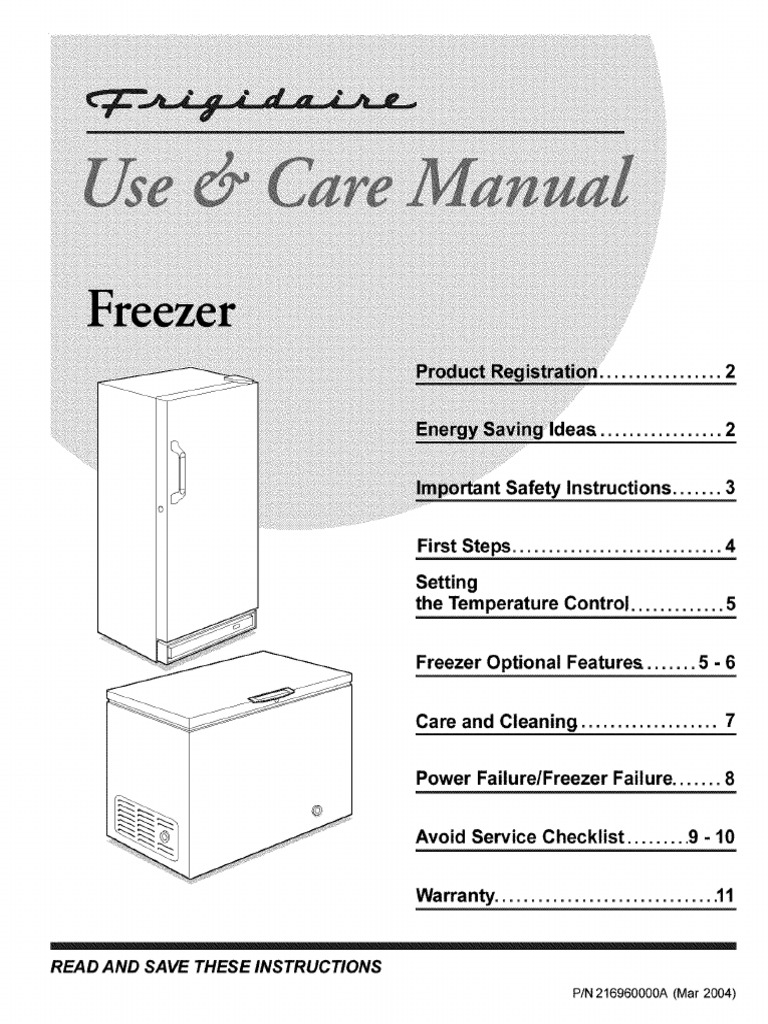 Frigidaire Freezer Ffu2064dw1 | PDF | Refrigerator | Ac Power Plugs And ...