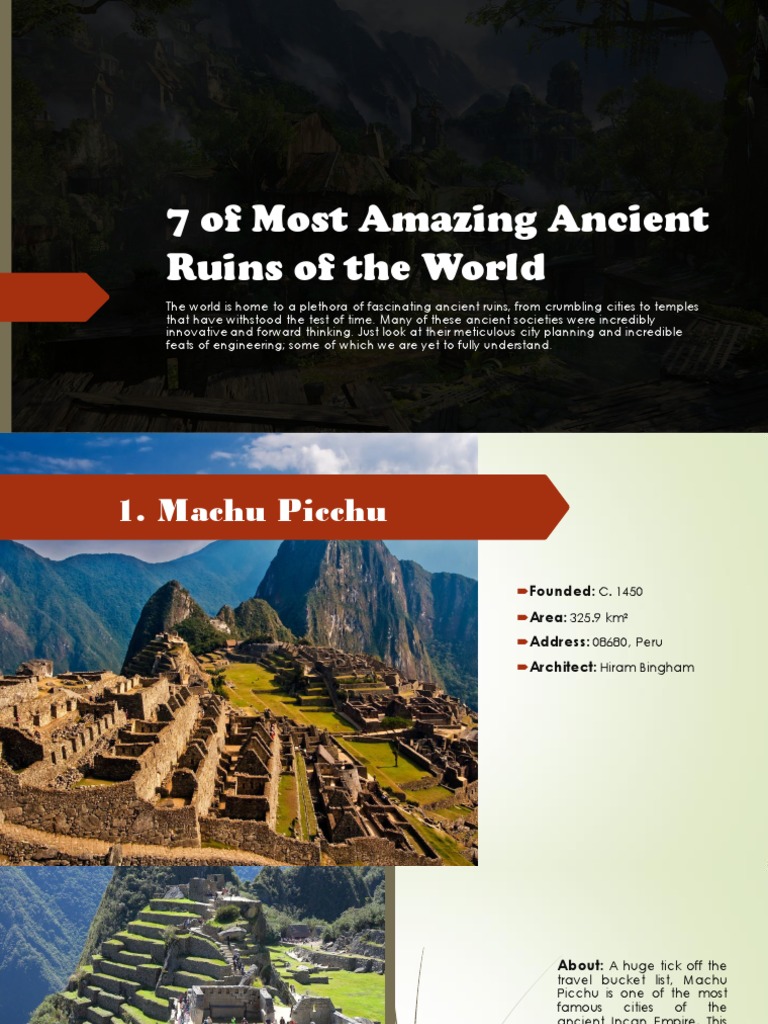7 of Most Amazing Ancient Ruins of The World | PDF | Social Science