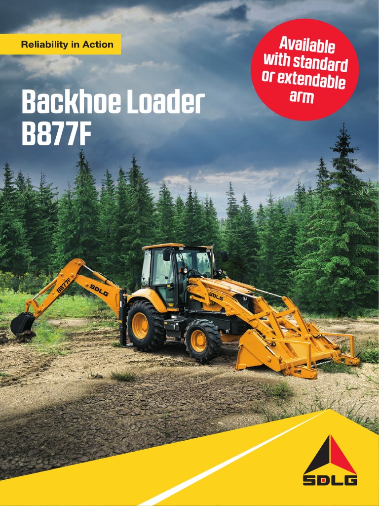 Backhoe Loader B877F: Available With Standard or Extendable Arm | PDF | Loader (Equipment ...