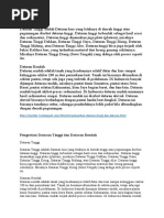 Dataran Tinggi dan Rendah: Definisi, Ciri, dan Contoh | PDF