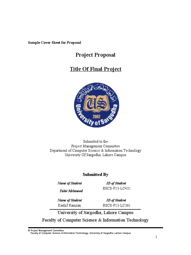 Fyp Project Proposal Template 2016 | PDF | System | Computer Program
