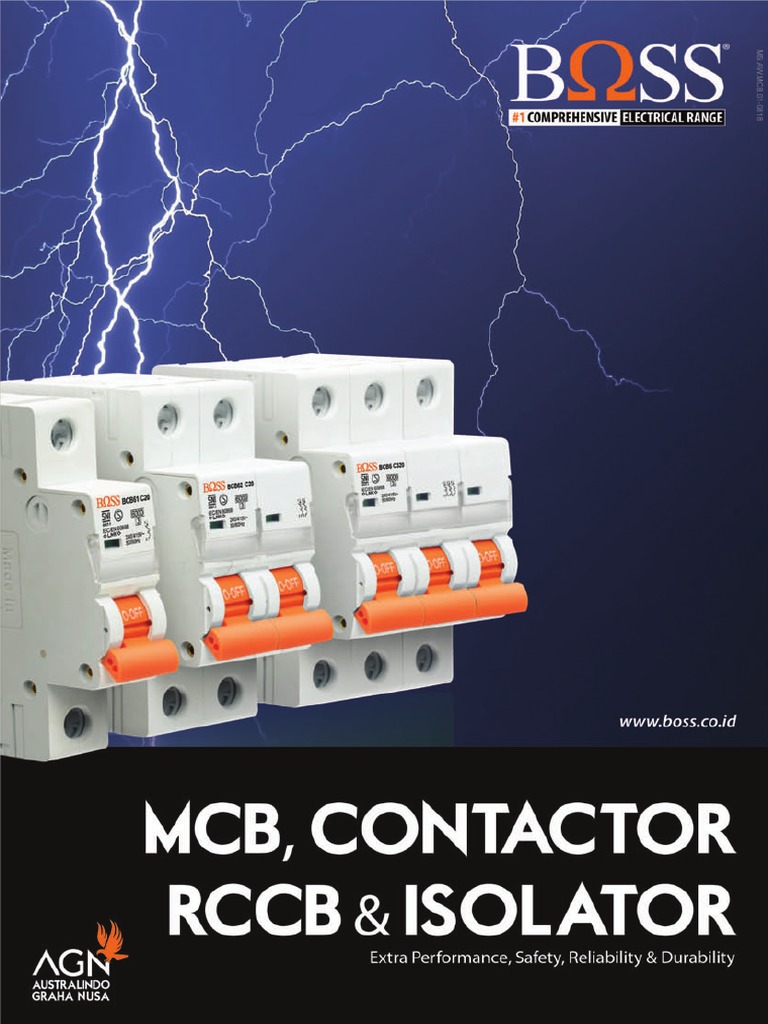 BΩSS MCB, Contactor, RCCB & Isolator | PDF