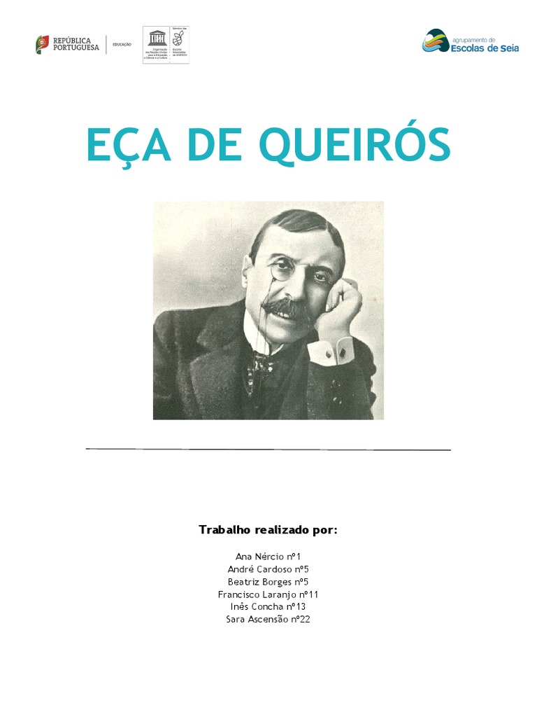 A vida e obra de Eça de Queirós | PDF | Realismo (artes) | Amor