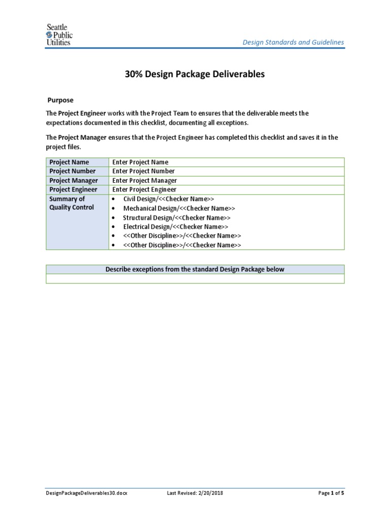 Design Package Deliverable S 30 | PDF | Specification (Technical ...