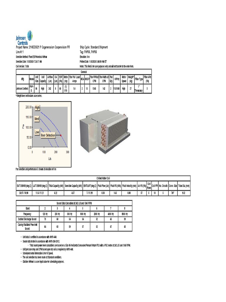 FCU Selection Summary | PDF | Hertz | Sound