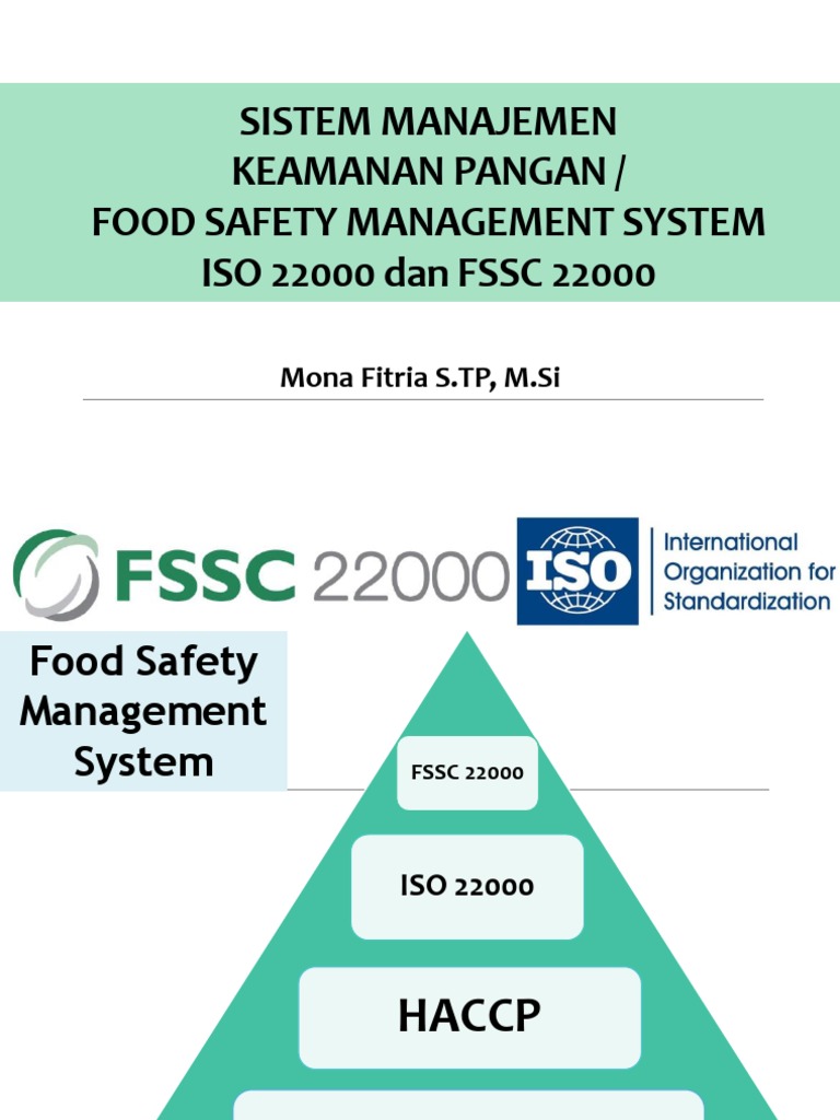 Sistem Manajemen Keamanan Pangan ISO 22000 SST-2020 | PDF