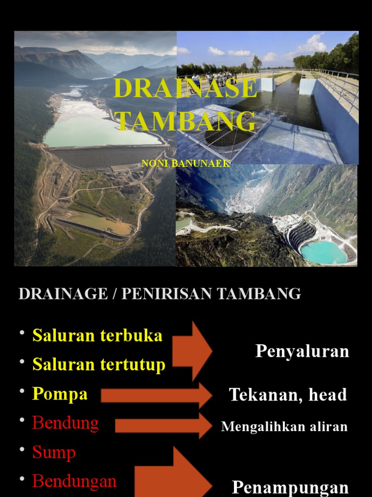 12 Drainase Tambang Saluran Terbuka | PDF