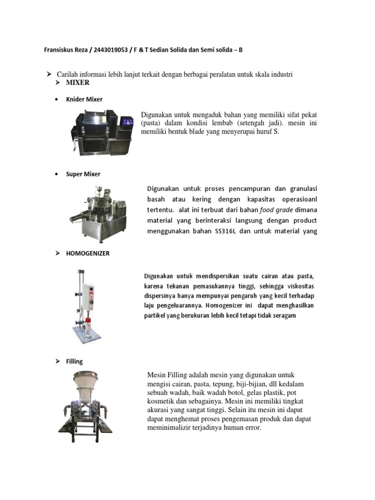 Alat - Alat Industri Farmasi | PDF