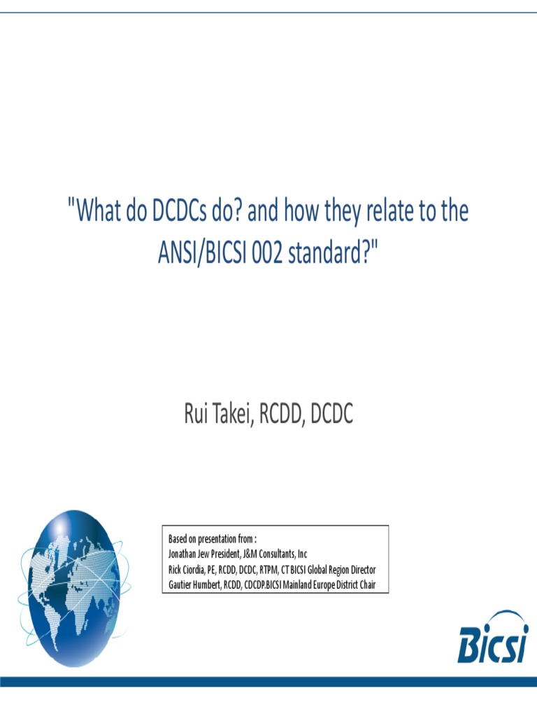 BICSI Standard Topics | PDF | Data Center | Telecommunications