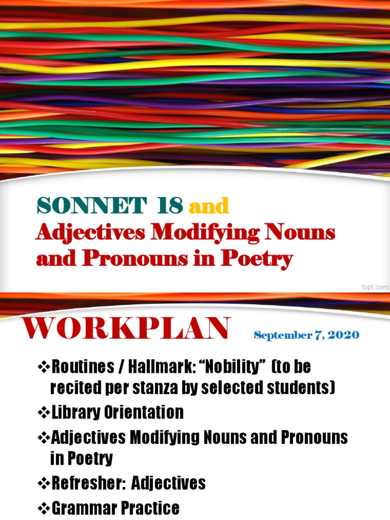 Adjectives in Poetry | PDF | Thou | Adjective