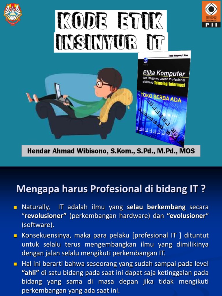 HENDAR AHMAD WIBISONO - Kode Etik Insinyur IT | PDF