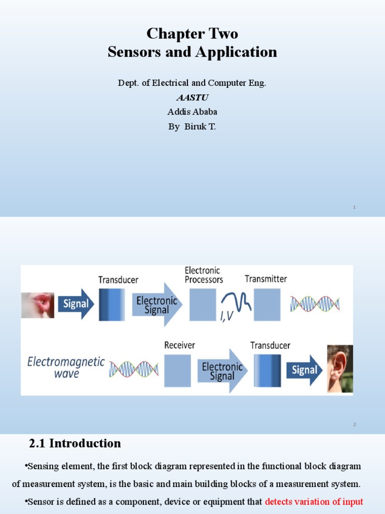 Chapter 2 Sensors and Application | PDF | Thermocouple | Electrical ...