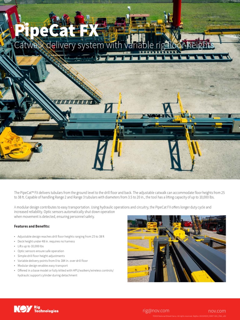 Pipecat FX: Catwalk Delivery System With Variable Rig Floor Heights ...