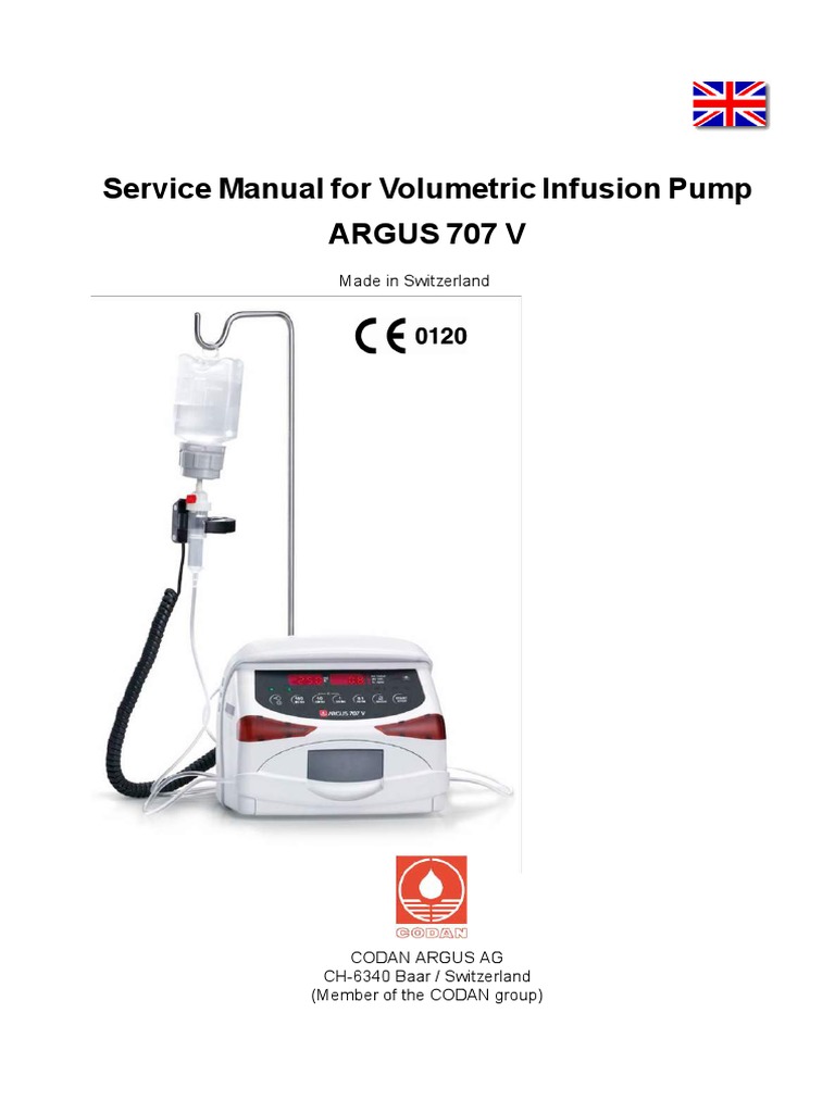 Service Manual For Volumetric Infusion Pump Argus 707 V: Made in ...