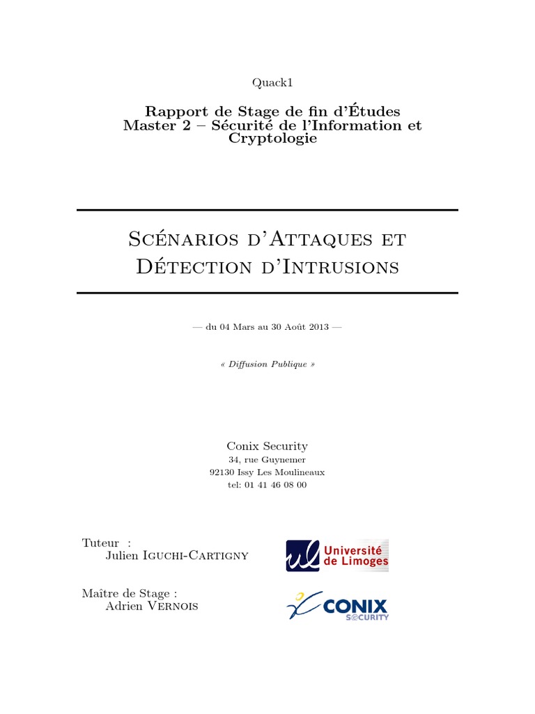 Intrusion et Sécurité Informatique | PDF | Sécurité des systèmes d'information | Sécurité
