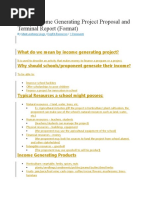 Sample Income Generating Project (IGP) For Schools | PDF | Art ...