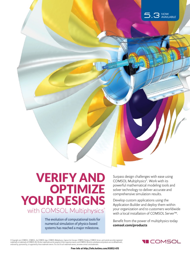 Verify and Optimize Your Designs: With COMSOL Multiphysics | PDF ...
