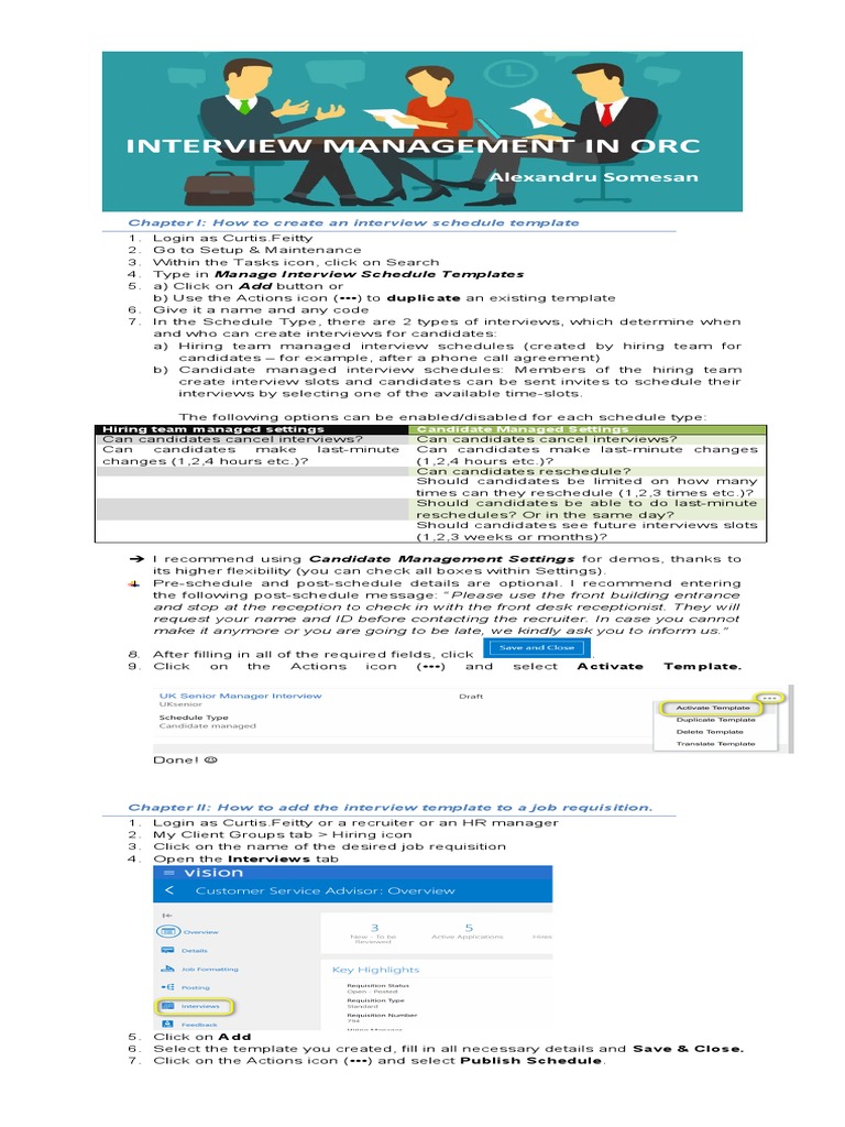 Interview Management in Orc: Alexandru Somesan | PDF | Icon (Computing ...