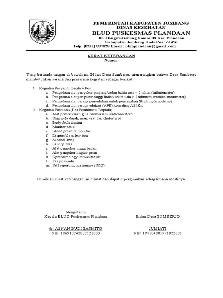 Kop Surat Kosong Pdf Pengembangan Diri Kesehatan Holistik