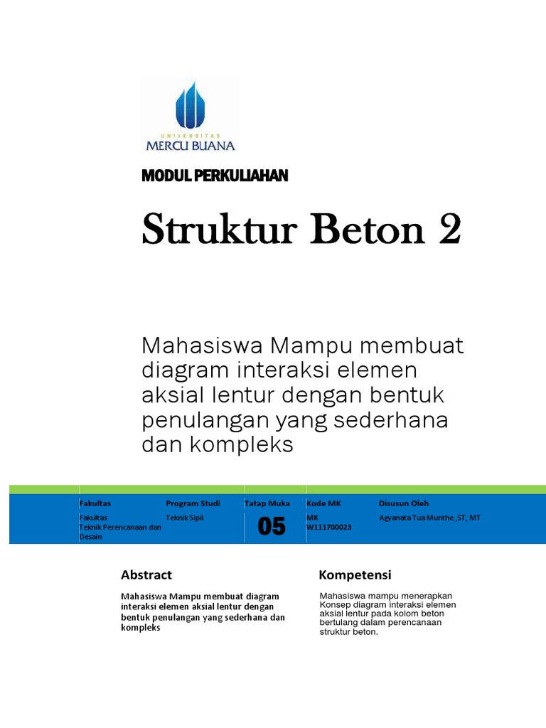 Modul 5 STR Beton 2 | PDF