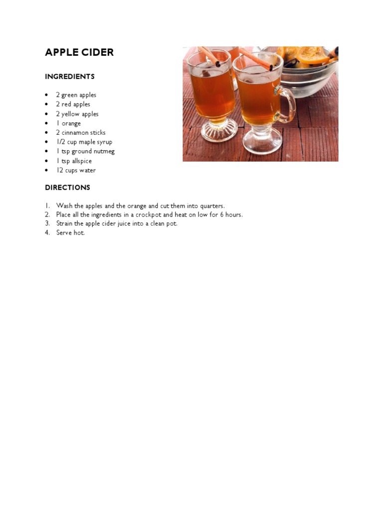 Apple Cider | PDF
