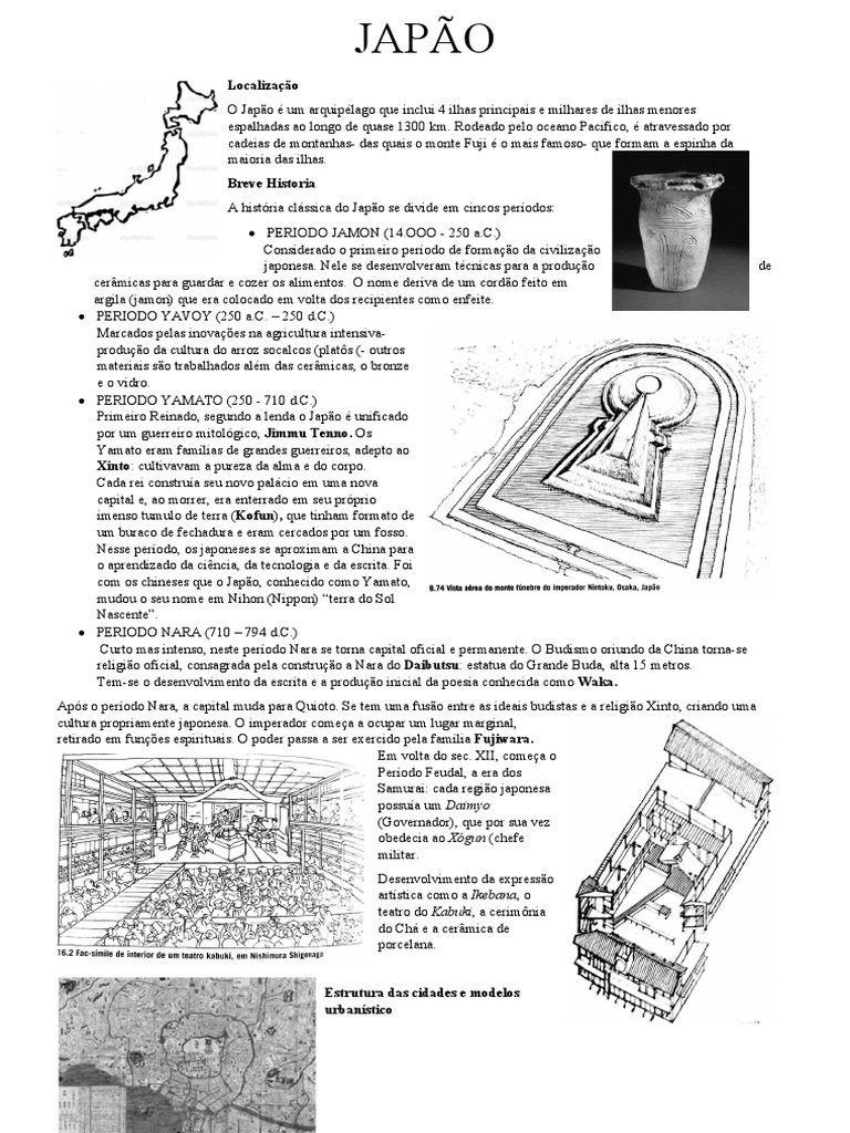 Civilização Japonesa | PDF | Castelo | Japão